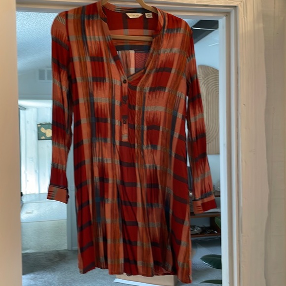 Anthropologie | Dresses | Anthro 11 Tylho S Orange Sao Pablo Shirt ...